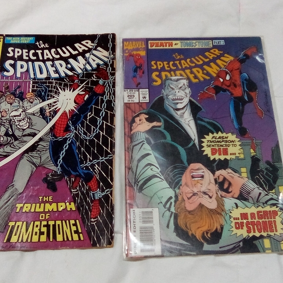 Marvel | Other | Marvel Spectacular Spiderman Comic Set Black Red Blue ...